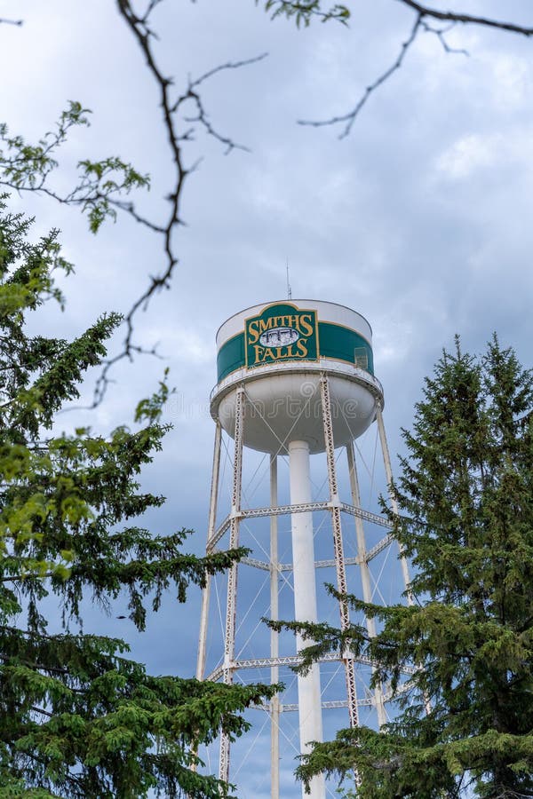 Smiths Falls Water Tower in Canada Editorial Photo - Image of water ...