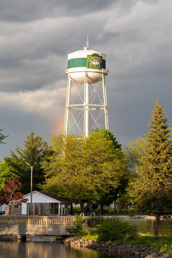 Smiths Falls Water Tower in Ontario, Canada Editorial Photo - Image of ...