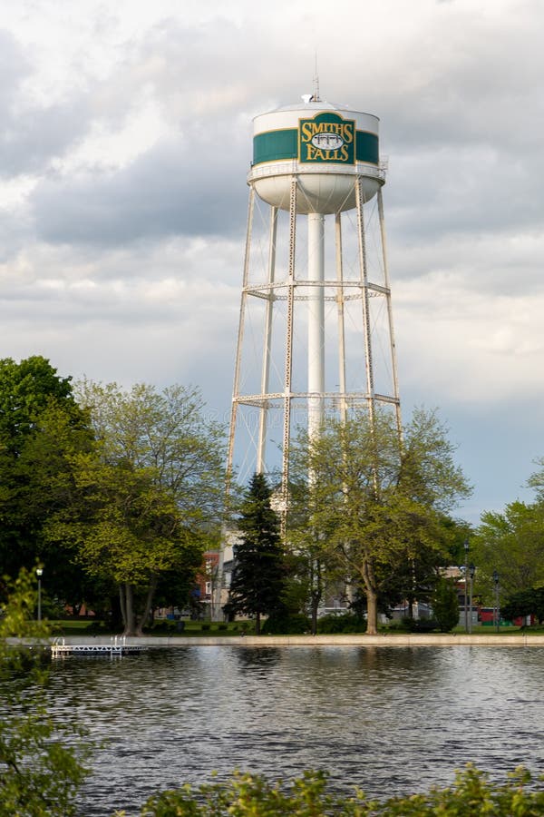 Smiths Falls Water Tower in Ontario, Canada Editorial Photography ...