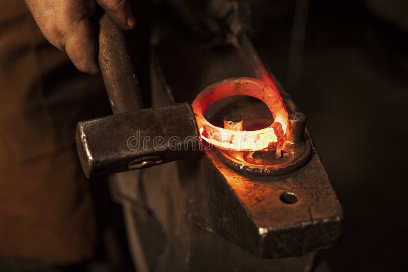 Smithy stock image. Image of metalsmith, heated, metal - 77171125