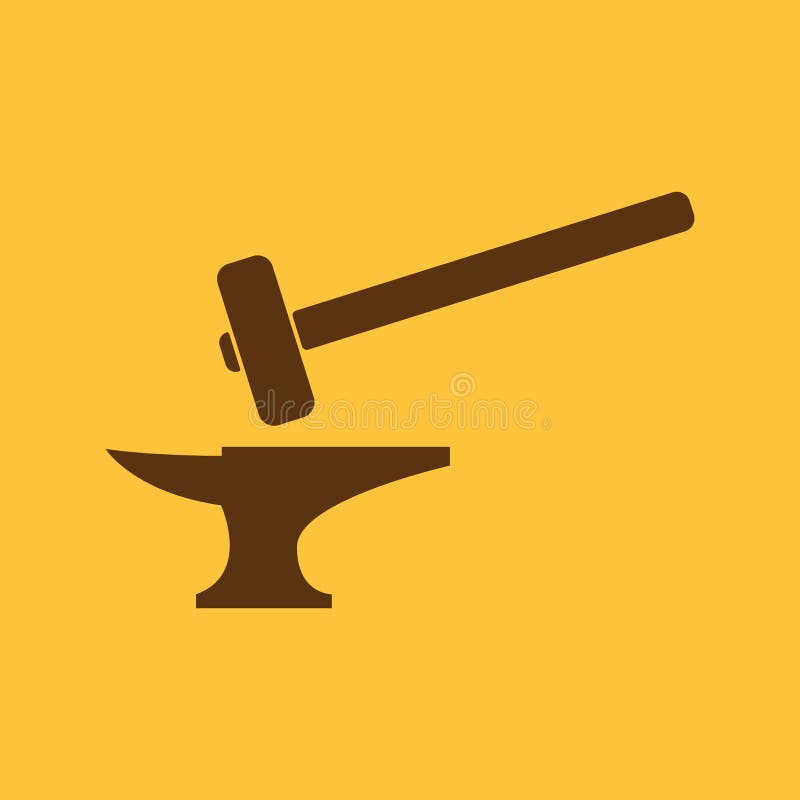 Blacksmith, Forge Logo Or Label. Blacksmithing, Iron Work Symbol ...