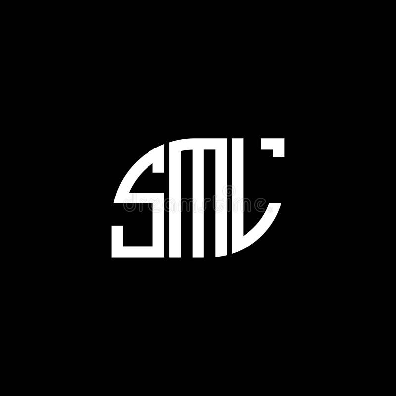 SML Letter Logo Design on Black Background. SML Creative Initials ...