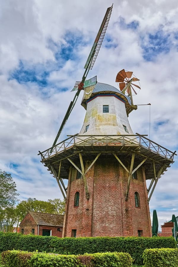 Smock Mill in Germany stock photo. Image of person, architecture ...