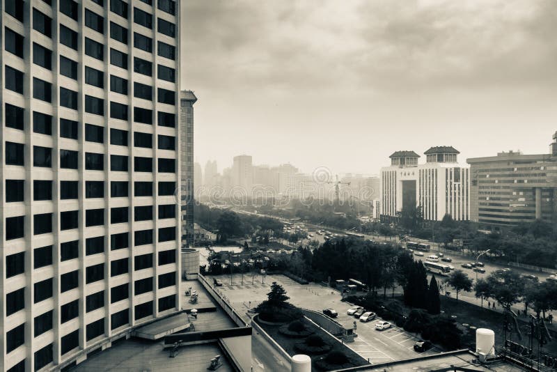 Smog in Beijing stock photo. Image of smog, beijing, dark - 41328752
