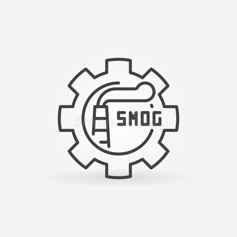 Smog Gear Vector Concept Icon in Outline Style Stock Vector ...
