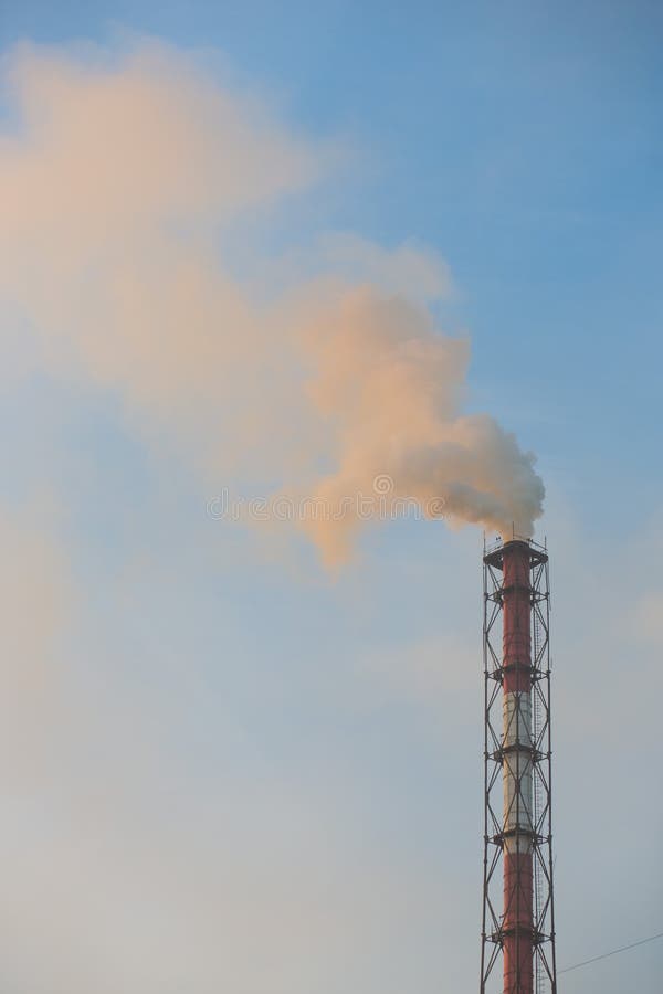 Smog over plant stock image. Image of acid, carbon, energy - 37637091