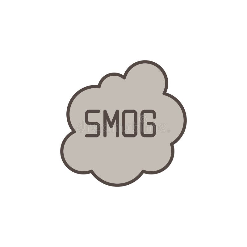Smog or Smoke Fog Vector Concept Modern Icon Stock Vector ...