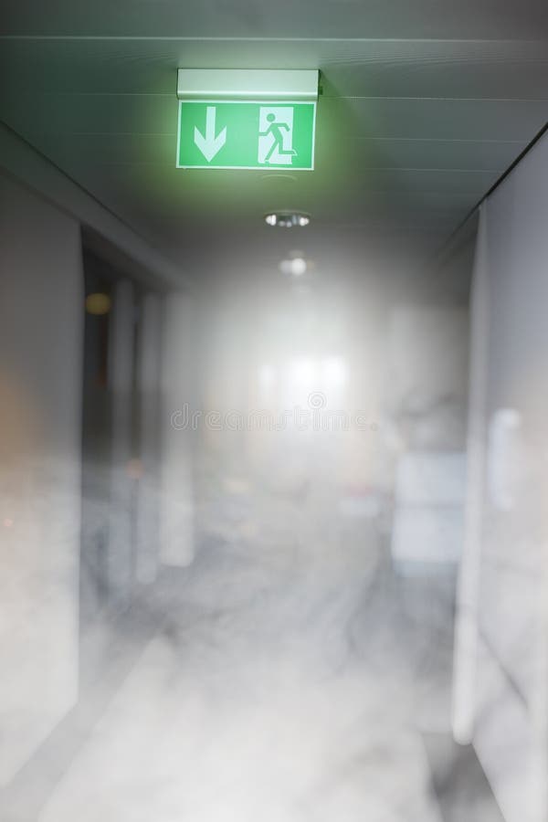 Smog and Smoke in the Office Building Stock Photo - Image of building ...