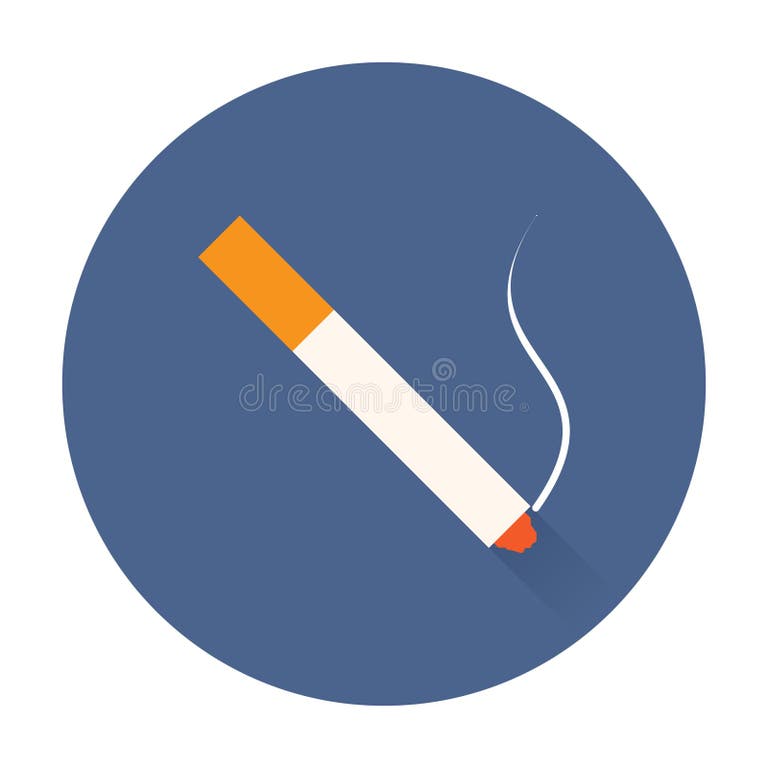 Smok cigarette icon stock vector. Illustration of podcasting - 48637235