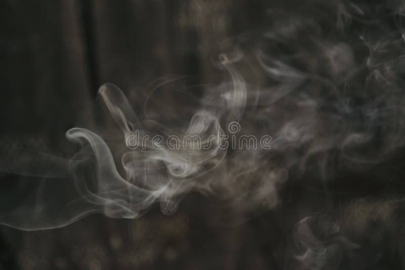 Unique Smoke Art Design and Dark Background Stock Image - Image of ...