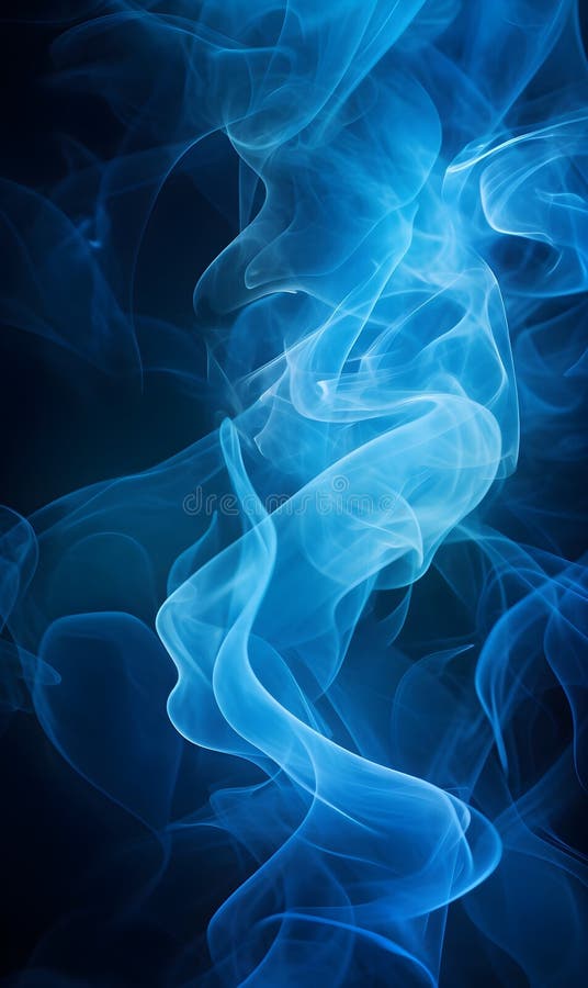 Abstract Blue Smoke Background. Smoky Background Texture Stock ...