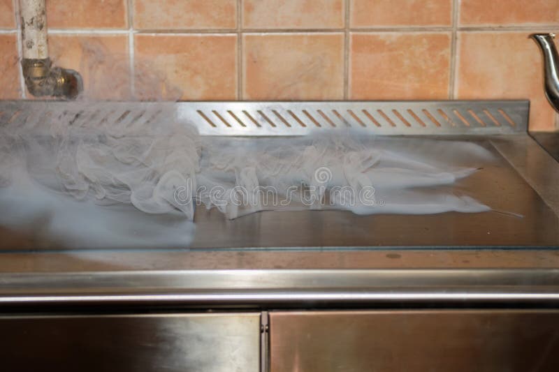 Smoke Billows from a Wood Stove Stock Photo - Image of oven, burn ...