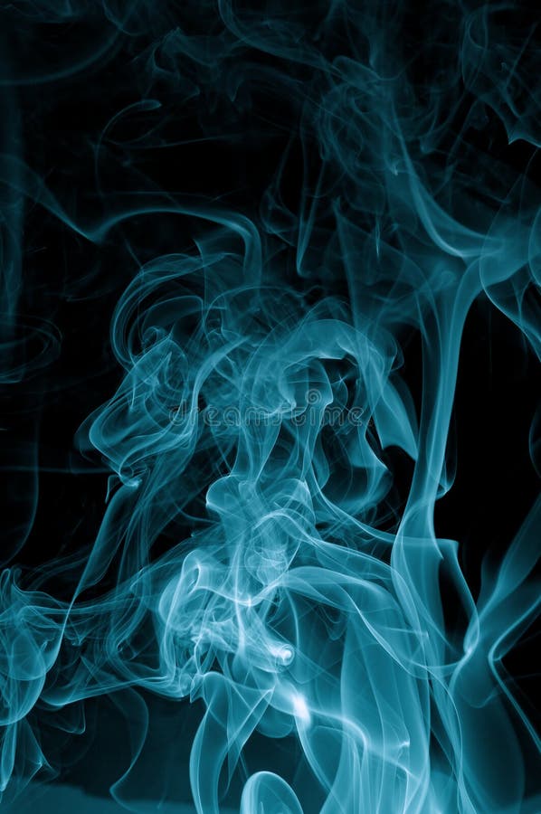 Blue Smoke Abstract Background Stock Photo - Image of design, burning ...
