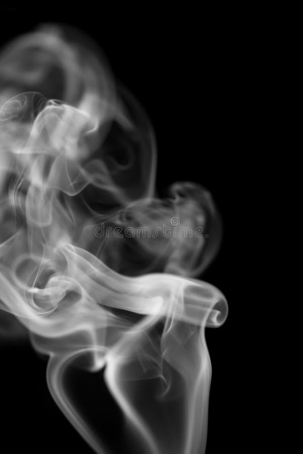 Smoke on Black Background. Macro Stock Image - Image of multi, light ...