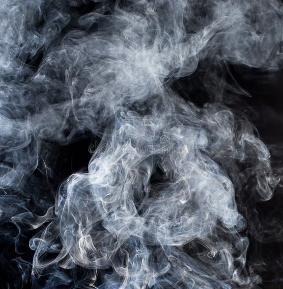 Smoke on a Black Background Stock Photo - Image of abstract, decoration ...