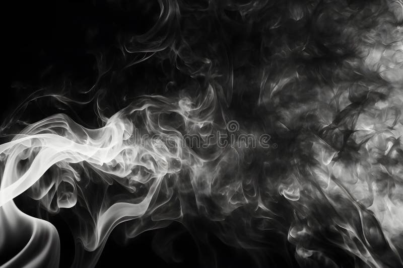 Smoke Black and White Background Stock Illustration - Illustration of ...
