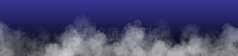 Smoke on the Blue Panoramic Banner. Stock Illustration - Illustration ...