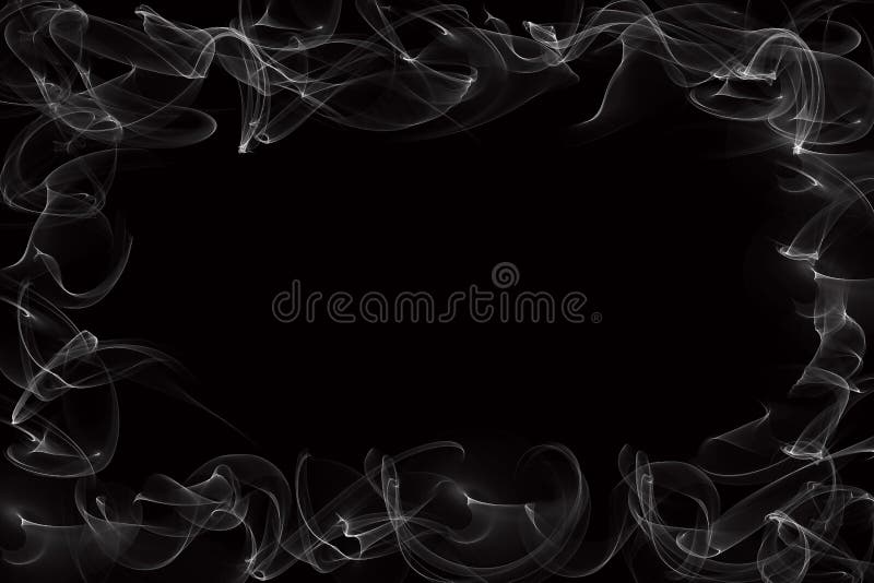 Border from Smoke. Misty Effect for Film , Text or Space Stock Photo ...
