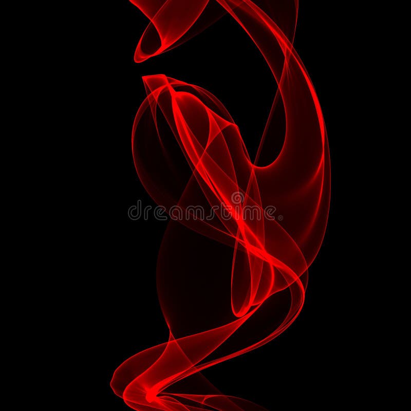 Smoke of a Bright Red Colour Stock Illustration - Illustration of ...