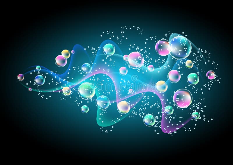 Smoke and bubbles stock vector. Illustration of smoke - 247205463