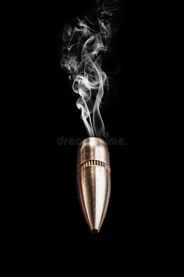 Smoke and Bullet stock photo. Image of projectile, dangerous - 80147116