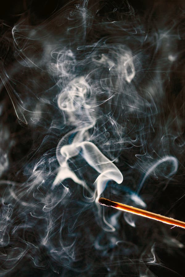 Smoke of a Burnt Matchstick Stock Photo - Image of match, pyrotechnics ...