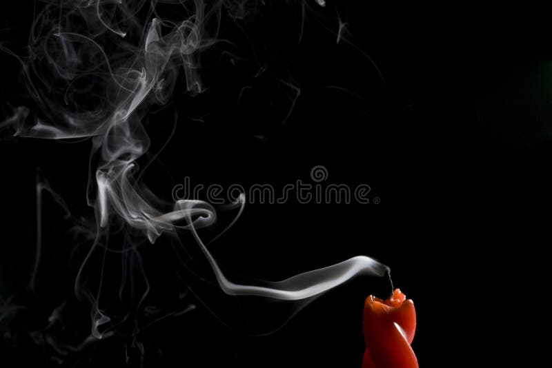 Smoke of candle stock image. Image of humo, darkness - 17179525
