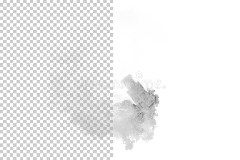 Smoke Car Burnout on Transparent Background Stock Image - Illustration ...