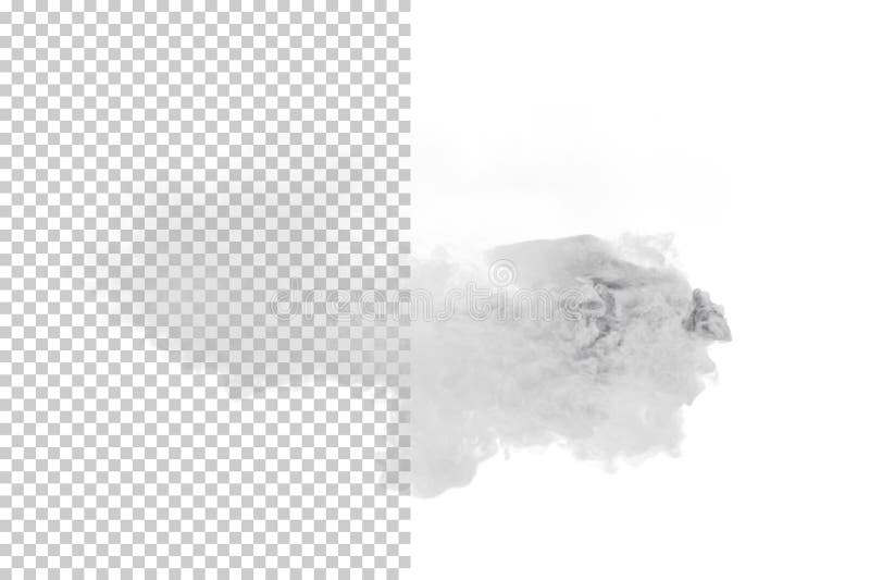 Smoke Car Burnout on Transparent Background Stock Image - Illustration ...