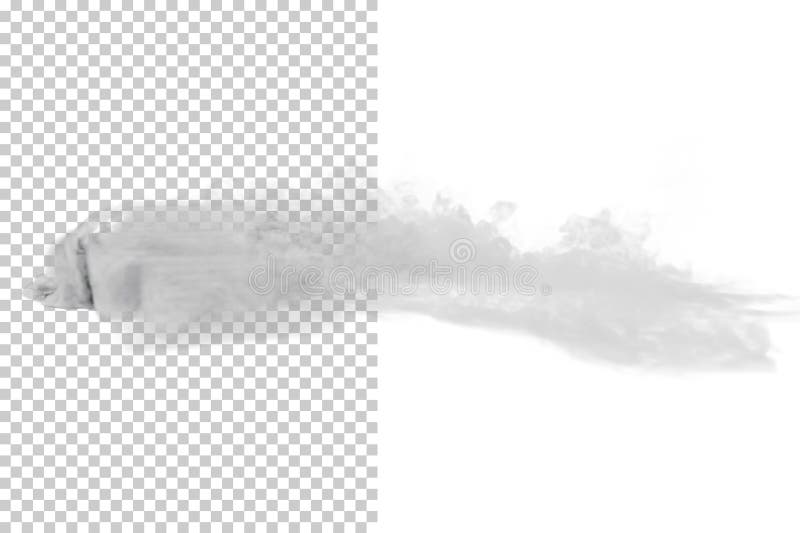 Smoke Car Burnout on Transparent Background Stock Image - Illustration ...