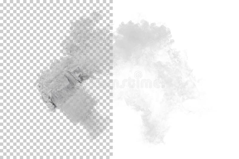 Smoke Car Burnout on Transparent Background Stock Photo - Illustration ...