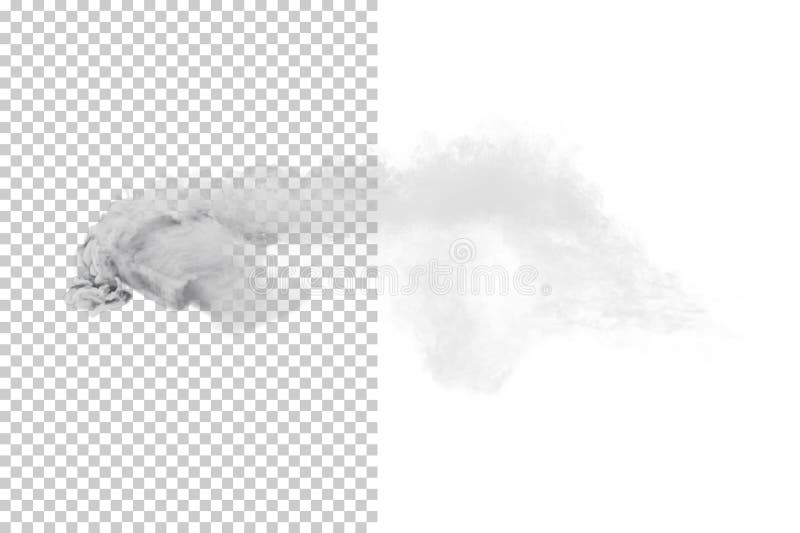 Smoke Car Burnout on Transparent Background Stock Image - Illustration ...