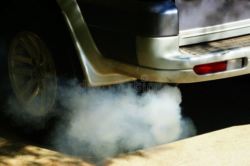 Smoke car polution stock photo. Image of environment - 20948774