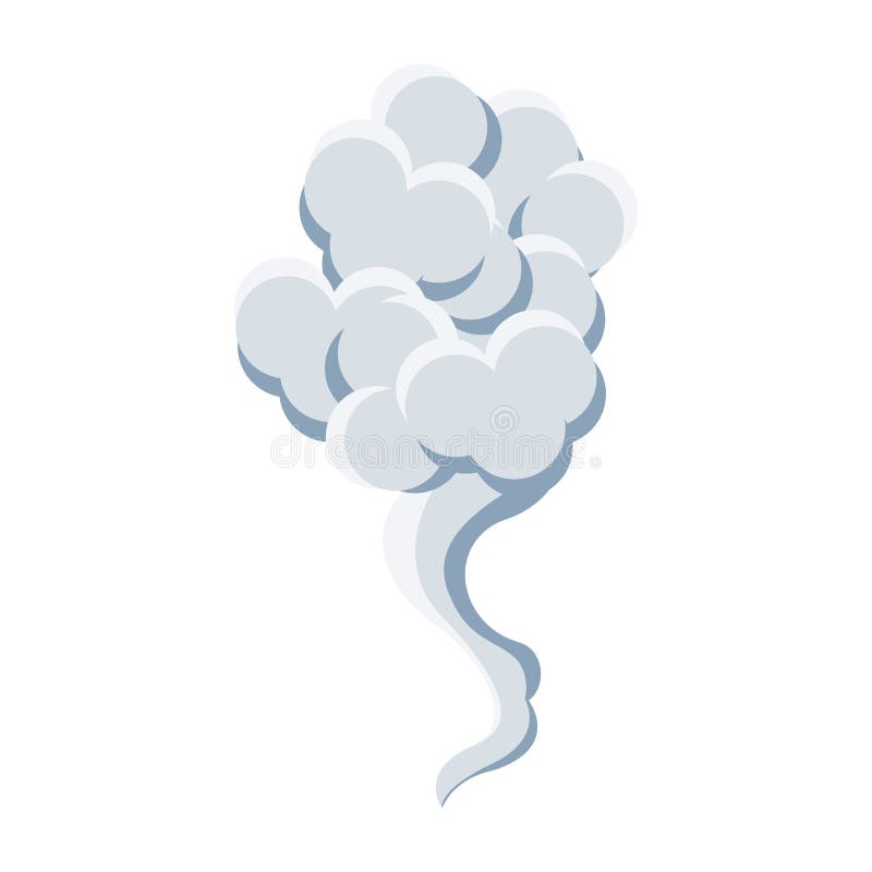 Smoke Cartoon Illustration Vector Image Stock Vector - Illustration of ...
