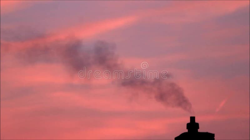 Smoke from Chimney with a Blue Sky. Environment and Climate. Stock ...