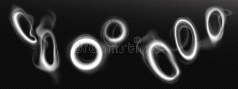 Smoke Circle Cloud Vector. Hookah Ring Isolated Stock Vector ...