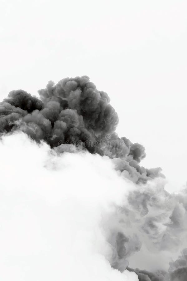 Smoke cloud explosion stock image. Image of damage, bomb - 78805347