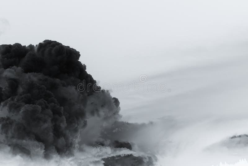 Smoke cloud explosion stock image. Image of grenade, collision - 81692987