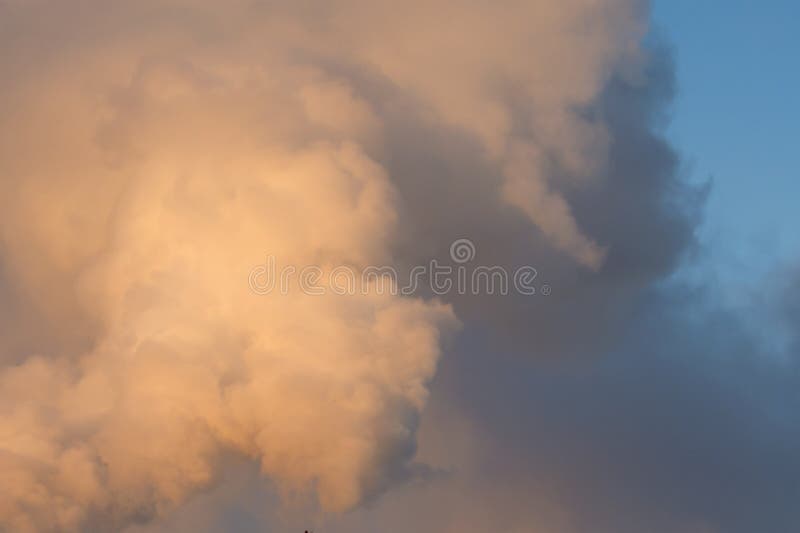 Smoke, Clouds In The Blue Sky. Abstract Background For Design And ...