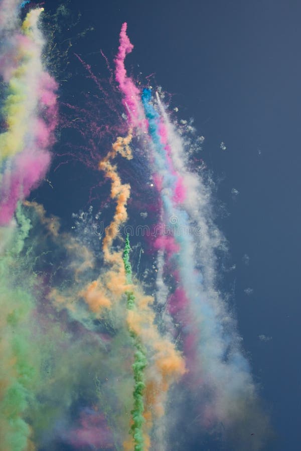 Smoke colors Fireworks stock photo. Image of smoke, contrast - 8320908