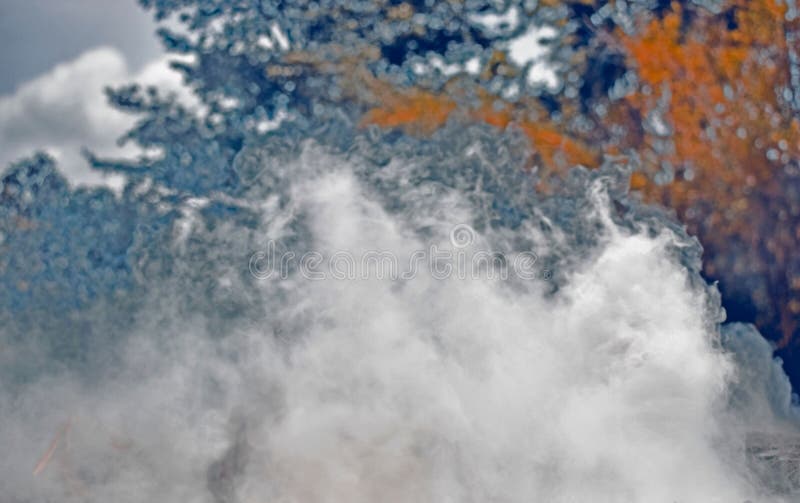 The Smoke that Comes Out when a Forest Burns Stock Photo - Image of ...