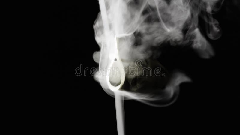 Smoke that Comes Out and Impacts on the Aerodynamic Airfoil. Stock ...