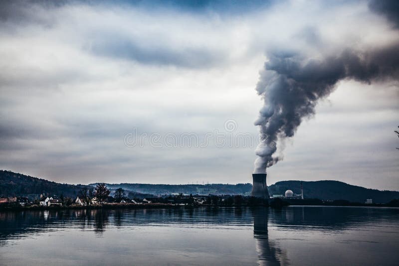 Smoke Coming Out of Old Factory Chimney Stock Photo - Image of dark ...