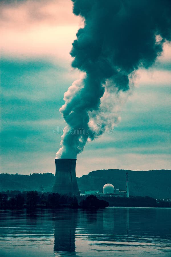 Smoke Coming Out of Old Factory Chimney Stock Photo - Image of dark ...