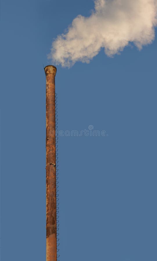 Smoke is Coming from a Pipe Stock Photo - Image of dioxide ...