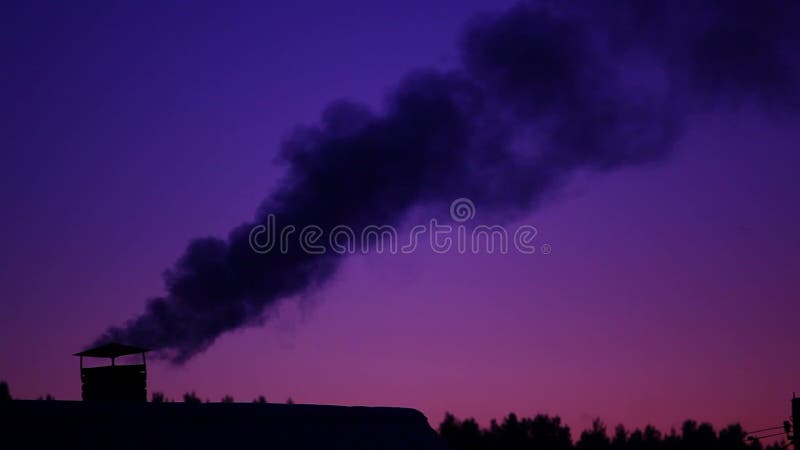 Smoke coming from the tube stock video. Video of stack - 42858407