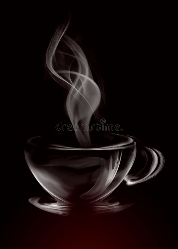 Smoke Cup of coffee stock image. Image of shadow, exquisite - 3247809
