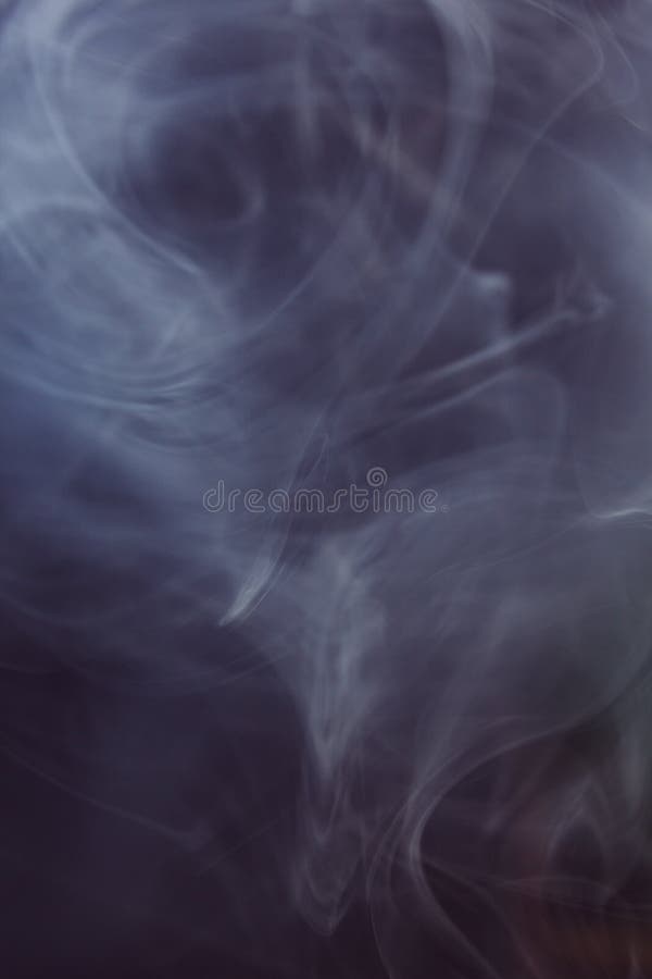 Blue/Grey Smoke on Black Background Stock Image - Image of spray ...