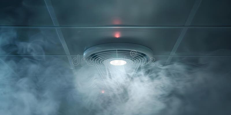 Smoke Detected in Office with Activated Smoke Alarm System Under ...