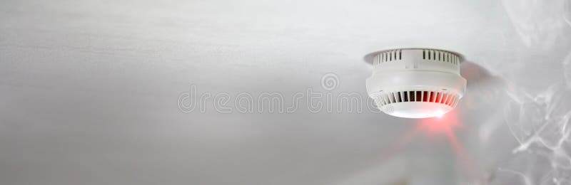 Smoke Detector in Apartment Stock Photo - Image of control, report ...